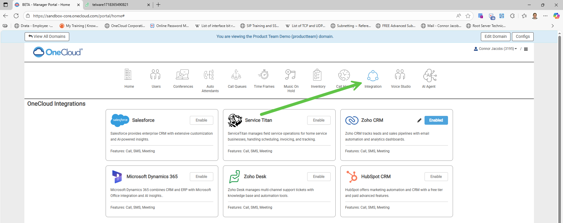 OneCloud Integrations | How to Setup the Zoho Desk Integrator in UCaaS ...